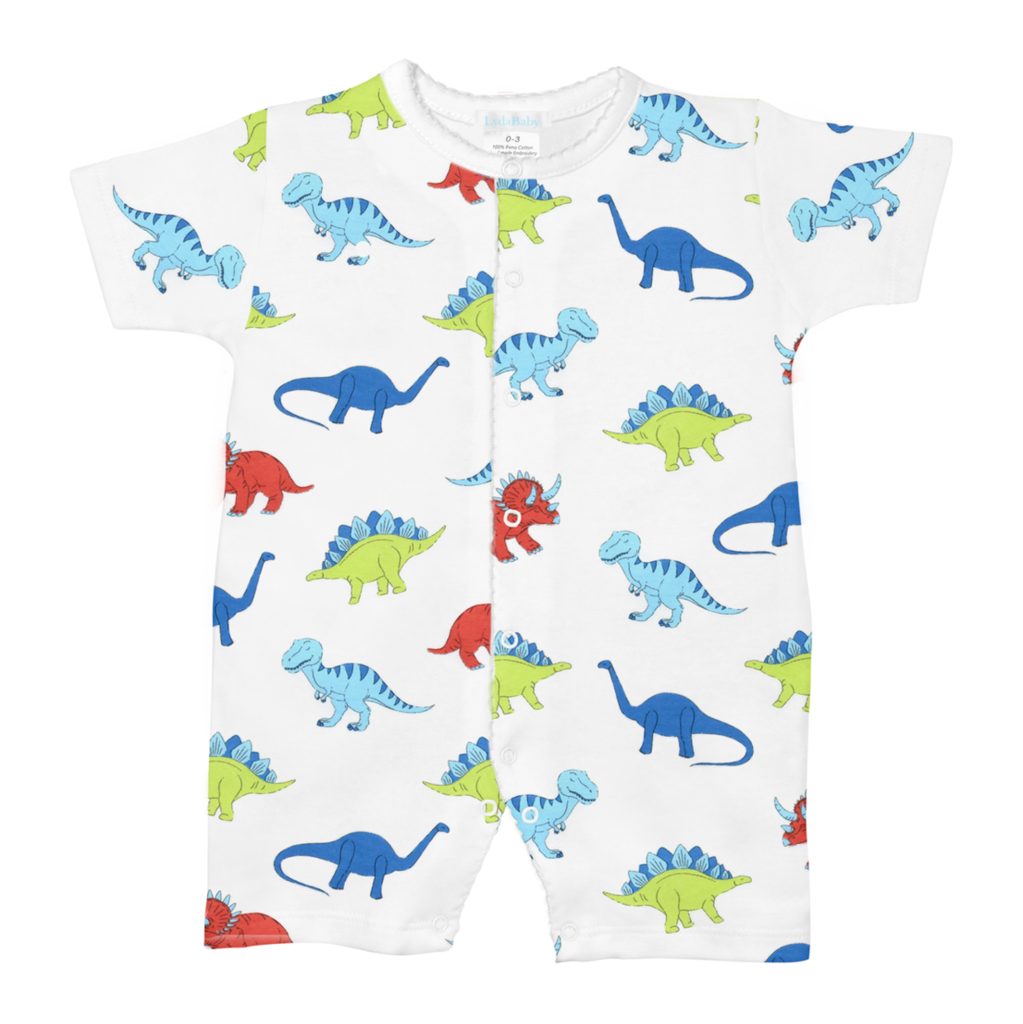 Lyda Baby Colorful Dinos Shortall – Banana Split Children's Boutique